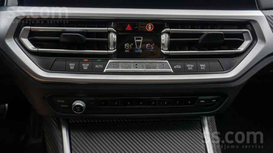 Black BMW 330 2020 in Riga, with an engine capacity of 2.00 L and mileage of 88 thousand km for 28590 €, photo 17 on AUTOMOTO.COM.LV