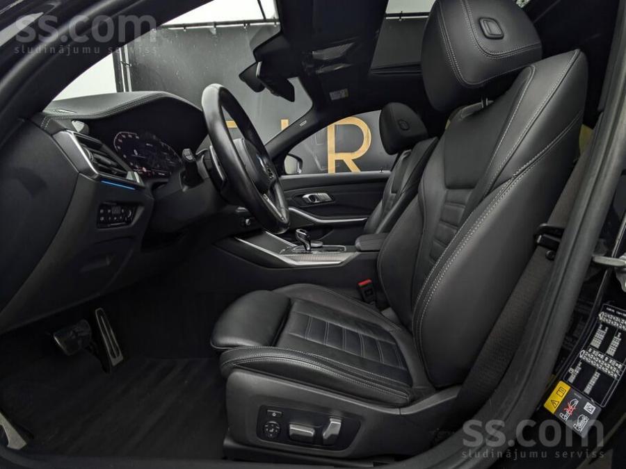 Black BMW 330 2021 in Tukums, with an engine capacity of 2.00 L and mileage of 168 thousand km for 27700 €, photo 6 on AUTOMOTO.COM.LV