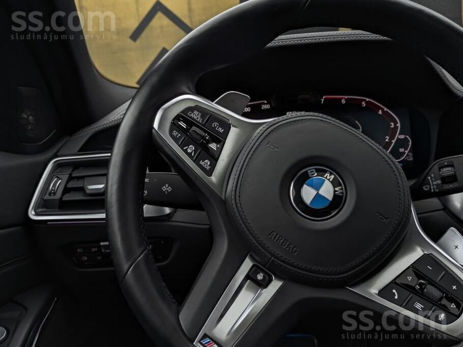 Black BMW 330 2021 in Tukums, with an engine capacity of 2.00 L and mileage of 168 thousand km for 27700 €, photo 9 on AUTOMOTO.COM.LV