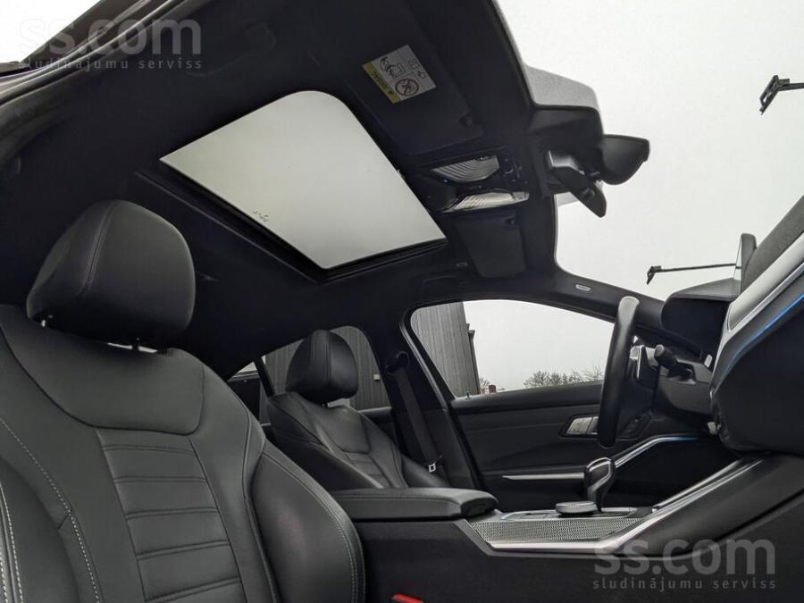 Black BMW 330 2021 in Tukums, with an engine capacity of 2.00 L and mileage of 168 thousand km for 27700 €, photo 25 on AUTOMOTO.COM.LV
