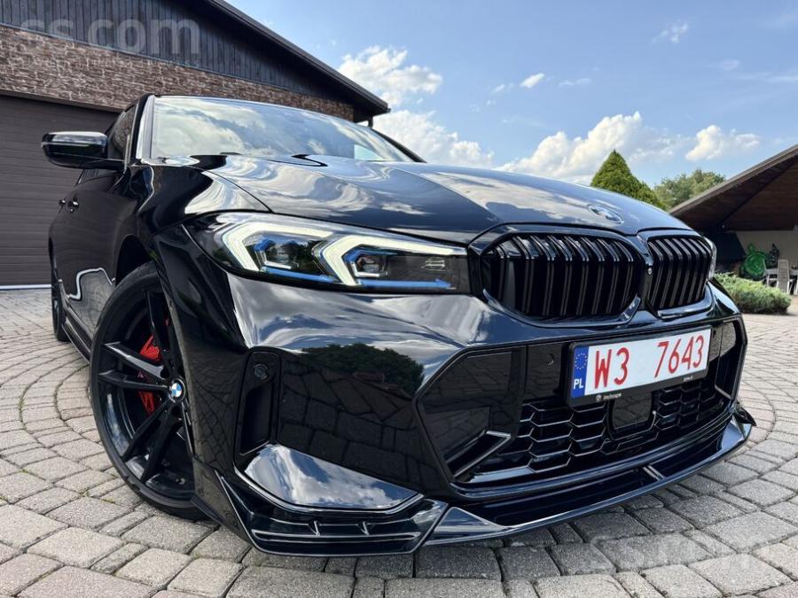 Black BMW 330 2021 in Bauska, with an engine capacity of 3.00 L and mileage of 48 thousand km for 35777 €, photo 1 on AUTOMOTO.COM.LV