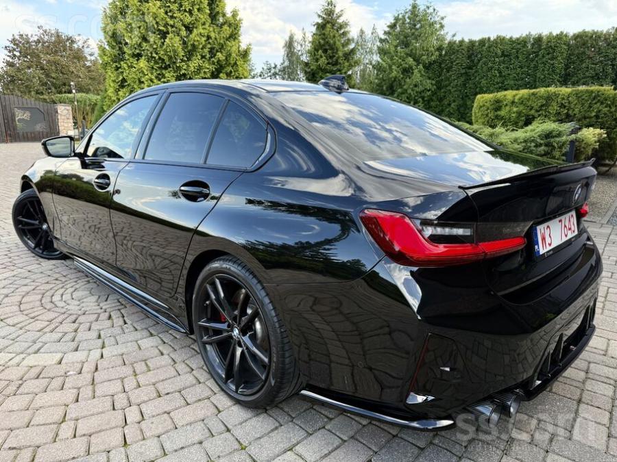 Black BMW 330 2021 in Bauska, with an engine capacity of 3.00 L and mileage of 48 thousand km for 35777 €, photo 3 on AUTOMOTO.COM.LV