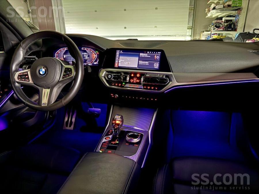 Black BMW 330 2021 in Bauska, with an engine capacity of 3.00 L and mileage of 48 thousand km for 35777 €, photo 28 on AUTOMOTO.COM.LV
