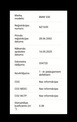 Melns BMW 330 2002 Rīga, ar dzinēja tilpumu 3.00 L un nobraukumu 338 tūkst. km par 2290 €, foto 14 vietnē AUTOMOTO.COM.LV