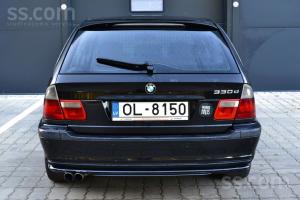 Black BMW 330 2002 in Riga, with an engine capacity of 3.00 L and mileage of 228 thousand km for 3300 €, photo 8 on AUTOMOTO.COM.LV
