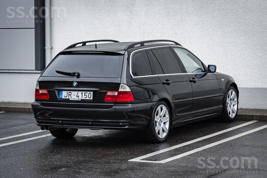 Black BMW 330 2003 in Riga, with an engine capacity of 3.00 L and mileage of 0 thousand km for 2995 €, photo 4 on AUTOMOTO.COM.LV