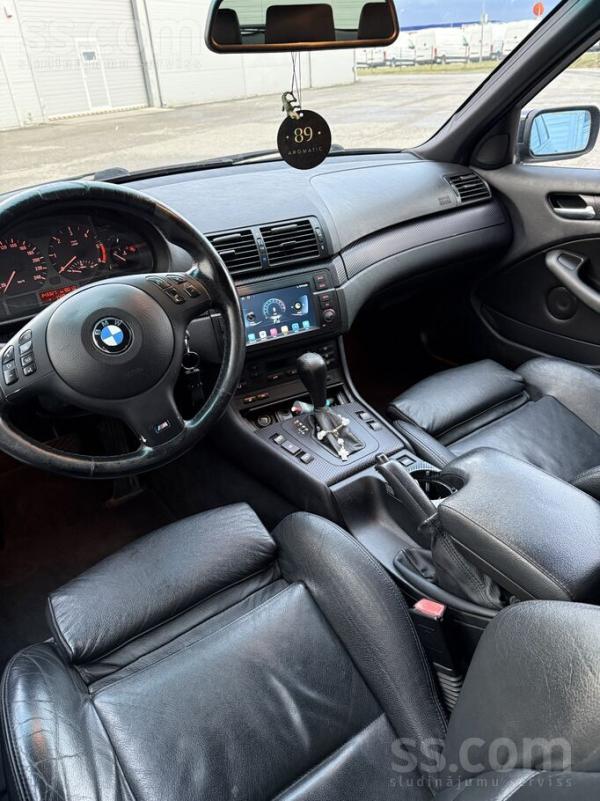 Black BMW 330 2004 in Riga, with an engine capacity of 3.00 L and mileage of 343 thousand km for 3590 €, photo 5 on AUTOMOTO.COM.LV