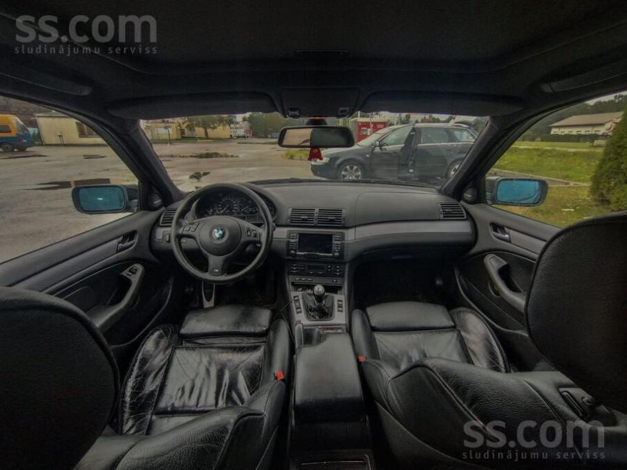 Black BMW 330 2004 in Riga, with an engine capacity of 3.00 L and mileage of 321 thousand km for 3650 €, photo 6 on AUTOMOTO.COM.LV