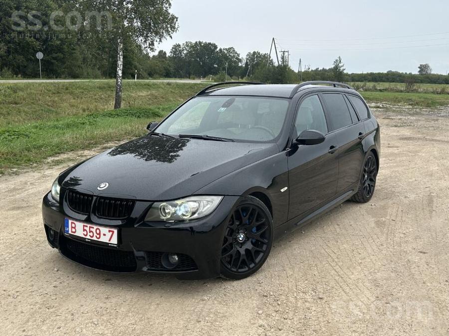 Black BMW 330 2007 in Riga, with an engine capacity of 3.00 L and mileage of 0 thousand km for 5650 €, photo 1 on AUTOMOTO.COM.LV