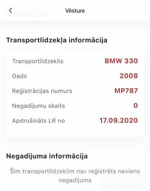 Melns BMW 330 2008 Rīga, ar dzinēja tilpumu 3.00 L un nobraukumu 316 tūkst. km par 3250 €, foto 28 vietnē AUTOMOTO.COM.LV