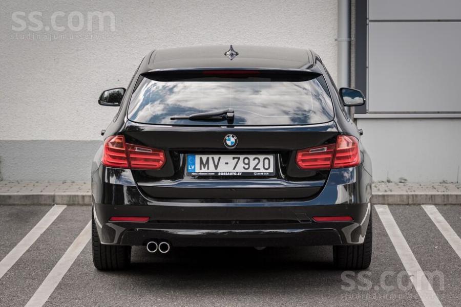 Black BMW 330 2013 in Riga, with an engine capacity of 3.00 L and mileage of 377 thousand km for 9250 €, photo 6 on AUTOMOTO.COM.LV