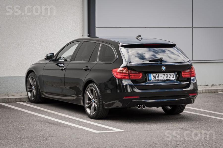 Black BMW 330 2013 in Riga, with an engine capacity of 3.00 L and mileage of 377 thousand km for 9250 €, photo 7 on AUTOMOTO.COM.LV