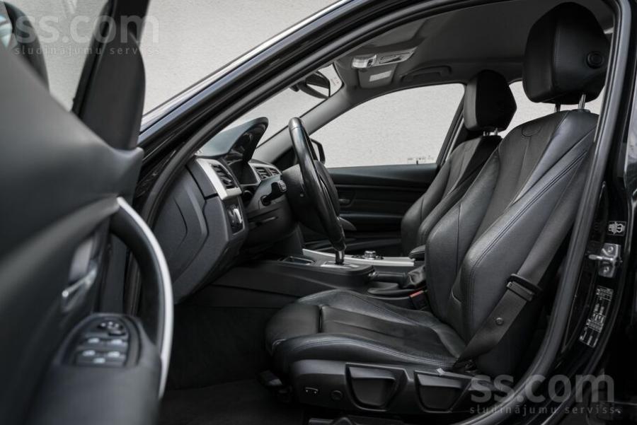 Black BMW 330 2013 in Riga, with an engine capacity of 3.00 L and mileage of 377 thousand km for 9250 €, photo 10 on AUTOMOTO.COM.LV