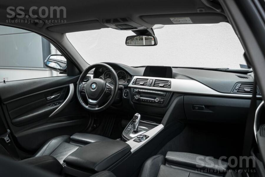 Black BMW 330 2013 in Riga, with an engine capacity of 3.00 L and mileage of 377 thousand km for 9250 €, photo 16 on AUTOMOTO.COM.LV