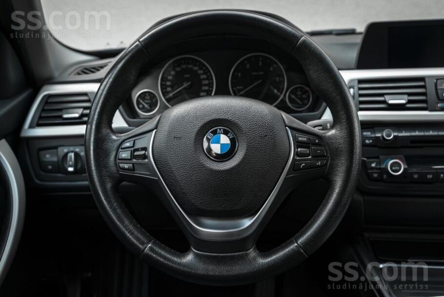 Black BMW 330 2013 in Riga, with an engine capacity of 3.00 L and mileage of 377 thousand km for 9250 €, photo 19 on AUTOMOTO.COM.LV