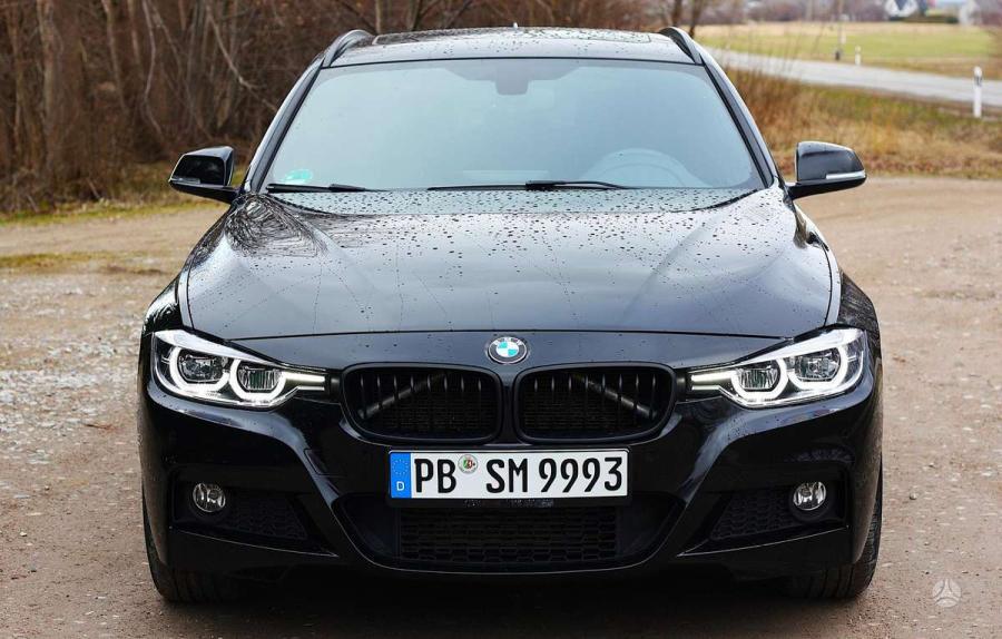 Black BMW 330 2014 in Kretinga, with an engine capacity of 2.99 L and mileage of 303 thousand km for 11999 €, photo 6 on AUTOMOTO.COM.LV