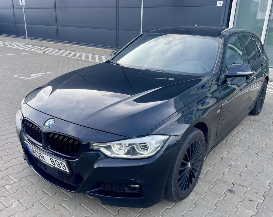 Black BMW 330 2014 in Vilnius, with an engine capacity of 2.99 L and mileage of 245 thousand km for 8990 €, photo 5 on AUTOMOTO.COM.LV
