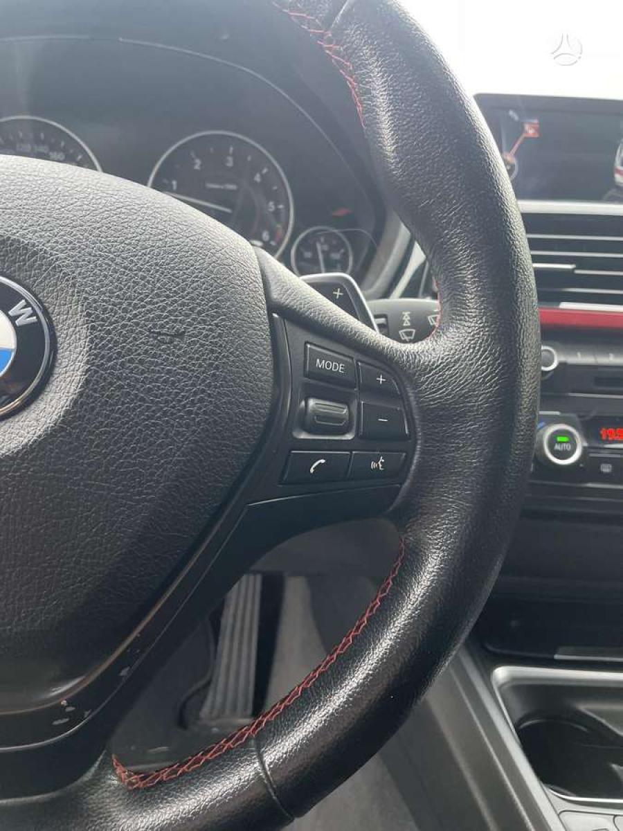Black BMW 330 2014 in Vilnius, with an engine capacity of 2.99 L and mileage of 245 thousand km for 8990 €, photo 19 on AUTOMOTO.COM.LV
