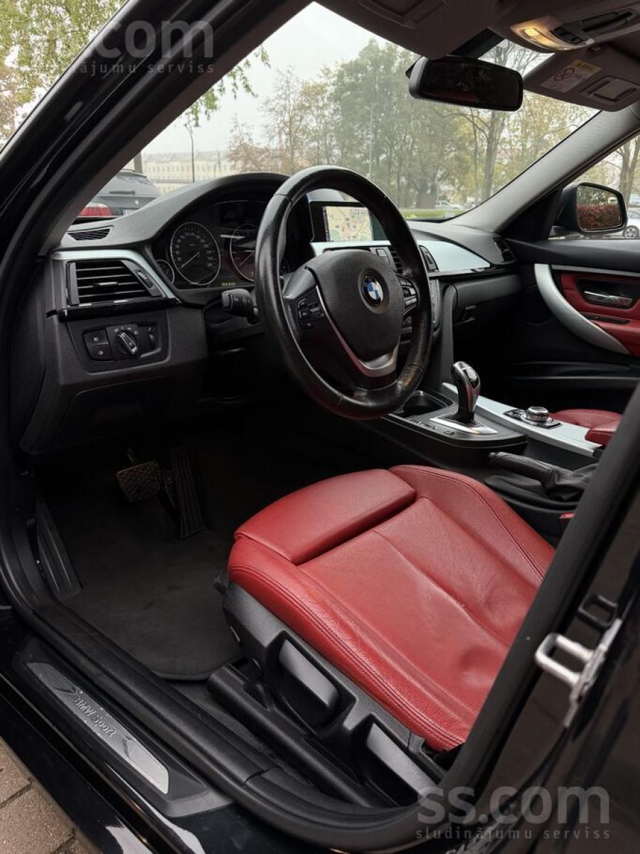 Black BMW 330 2014 in Jelgava, with an engine capacity of 3.00 L and mileage of 295 thousand km for 11200 €, photo 5 on AUTOMOTO.COM.LV