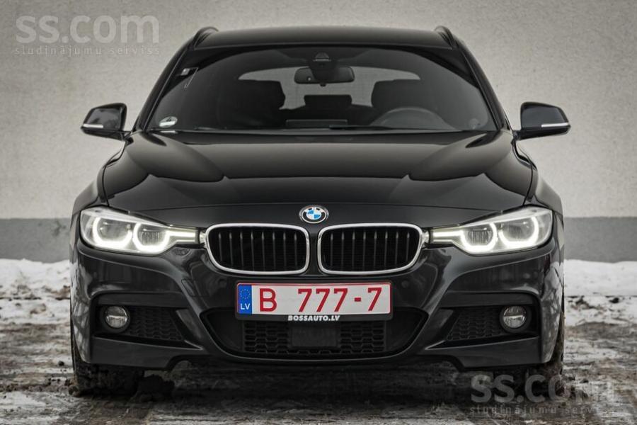 Black BMW 330 2016 in Riga, with an engine capacity of 3.00 L and mileage of 0 thousand km for 15500 €, photo 2 on AUTOMOTO.COM.LV