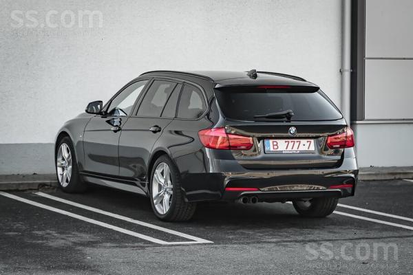 Black BMW 330 2016 in Riga, with an engine capacity of 3.00 L and mileage of 269 thousand km for 15150 €, photo 6 on AUTOMOTO.COM.LV