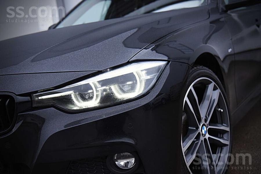 Black BMW 330 2019 in Tukums, with an engine capacity of 2.00 L and mileage of 217 thousand km for 17990 €, photo 7 on AUTOMOTO.COM.LV