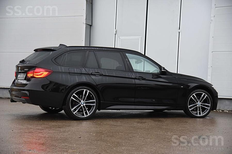 Black BMW 330 2019 in Tukums, with an engine capacity of 2.00 L and mileage of 217 thousand km for 17990 €, photo 9 on AUTOMOTO.COM.LV