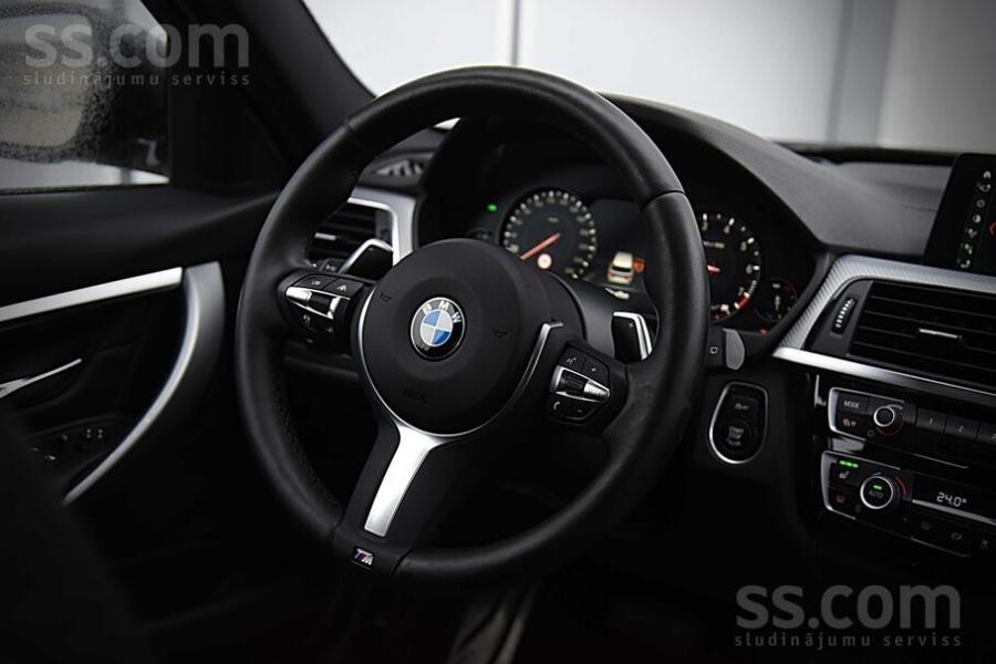 Black BMW 330 2019 in Tukums, with an engine capacity of 2.00 L and mileage of 217 thousand km for 17990 €, photo 13 on AUTOMOTO.COM.LV