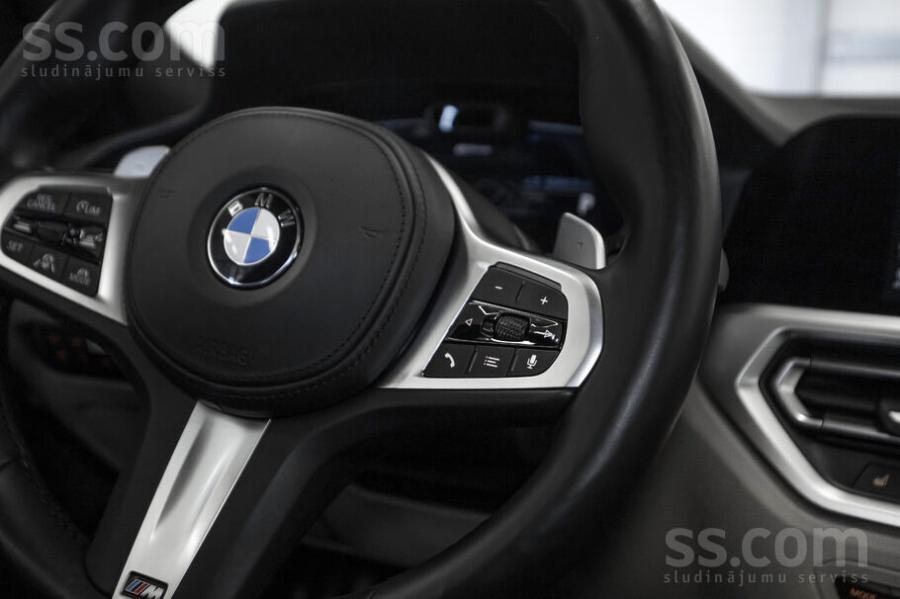Black BMW 330 2021 in Tukums, with an engine capacity of 2.00 L and mileage of 0 thousand km for 26990 €, photo 24 on AUTOMOTO.COM.LV