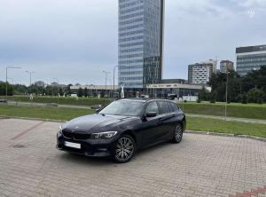Black BMW 330 2021 in Vilnius, with an engine capacity of 2.00 L and mileage of 141 thousand km for 21900 €, photo  on AUTOMOTO.COM.LV