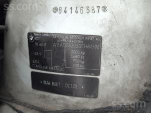 Синий БМВ 330 2002 в Рига, объемом двигателя 3.00 л и пробегом 240 тыс. км за 9000 €, фото 14 на AUTOMOTO.COM.LV