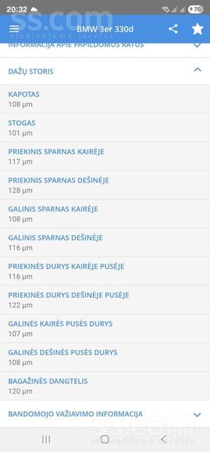 Синий БМВ 330 2013 в Вильнюс, объемом двигателя 3.00 л и пробегом 211 тыс. км за 12600 €, фото 28 на AUTOMOTO.COM.LV