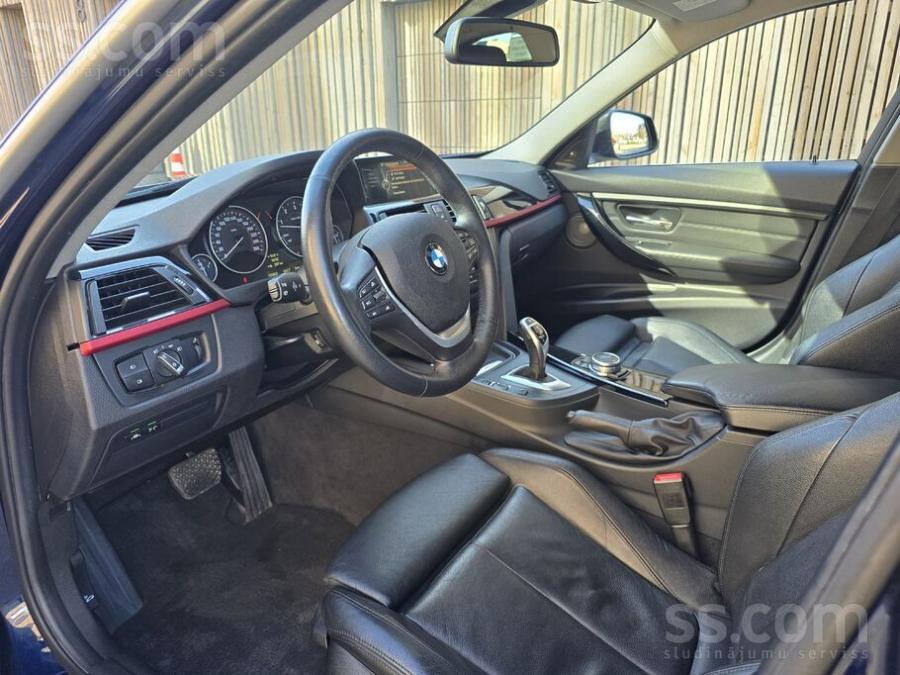 Blue BMW 330 2014 in Riga, with an engine capacity of 3.00 L and mileage of 156 thousand km for 14600 €, photo 15 on AUTOMOTO.COM.LV