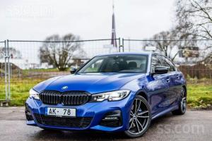 Blue BMW 330 2019 in Riga, with an engine capacity of 3.00 L and mileage of 195 thousand km for 23999 €, photo  on AUTOMOTO.COM.LV