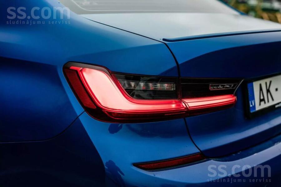 Blue BMW 330 2019 in Riga, with an engine capacity of 3.00 L and mileage of 195 thousand km for 23999 €, photo 25 on AUTOMOTO.COM.LV