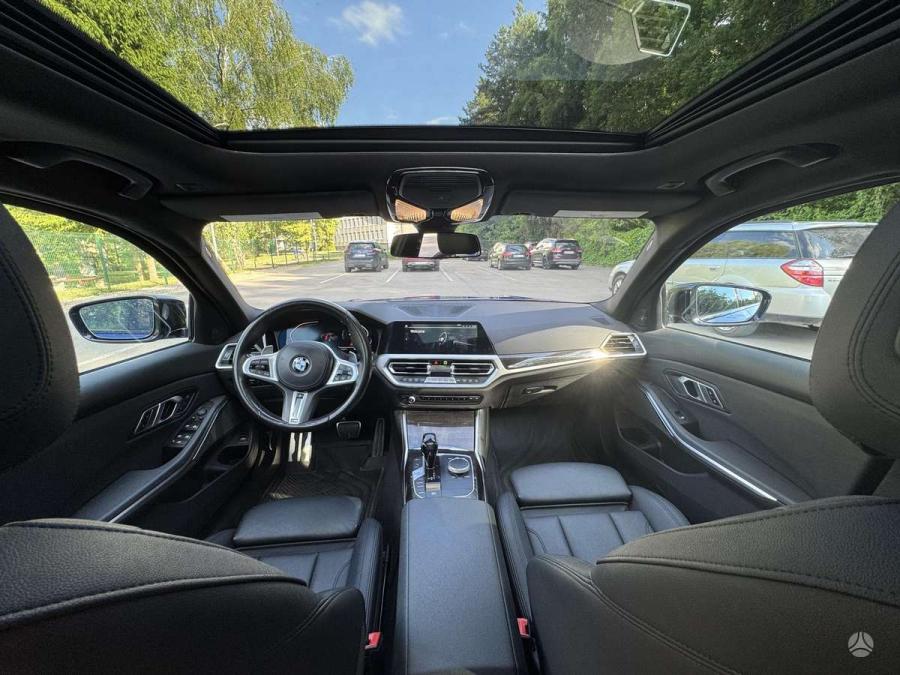 Blue BMW 330 2021 in Elektrenai, with an engine capacity of 2.00 L and mileage of 56 thousand km for 24999 €, photo 30 on AUTOMOTO.COM.LV