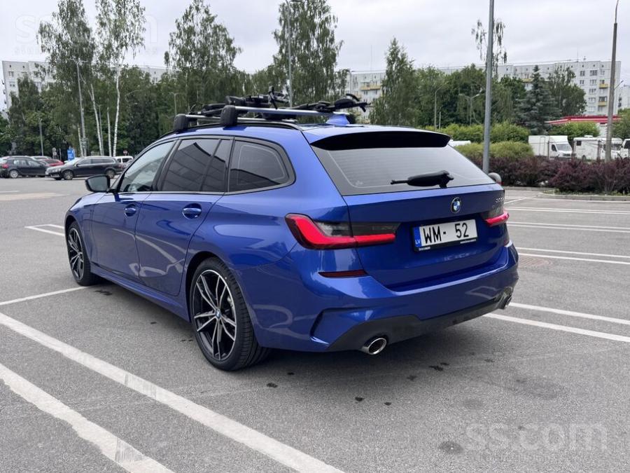 Blue BMW 330 2020 in Riga, with an engine capacity of 2.00 L and mileage of 122 thousand km for 27600 €, photo 3 on AUTOMOTO.COM.LV