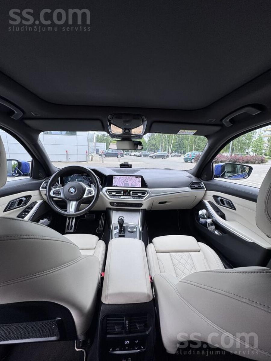Blue BMW 330 2020 in Riga, with an engine capacity of 2.00 L and mileage of 122 thousand km for 27600 €, photo 14 on AUTOMOTO.COM.LV