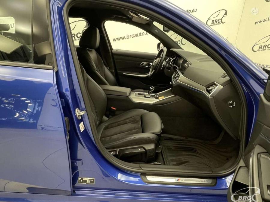 Blue BMW 330 2022 in Vilnius, with an engine capacity of 2.00 L and mileage of 186 thousand km for 22200 €, photo 6 on AUTOMOTO.COM.LV