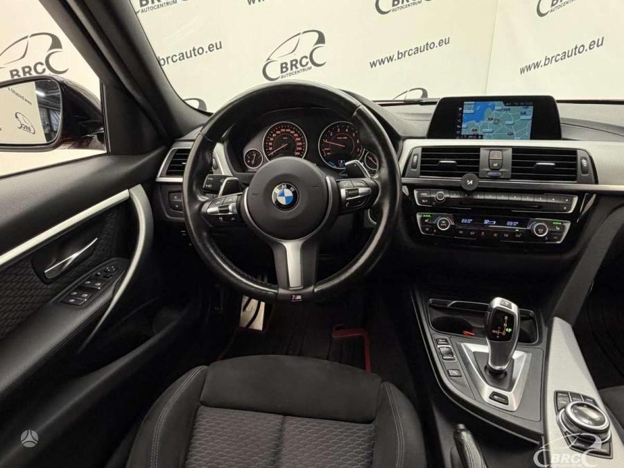Brown BMW 330 2018 in Vilnius, with an engine capacity of 2.00 L and mileage of 129 thousand km for 14200 €, photo 15 on AUTOMOTO.COM.LV