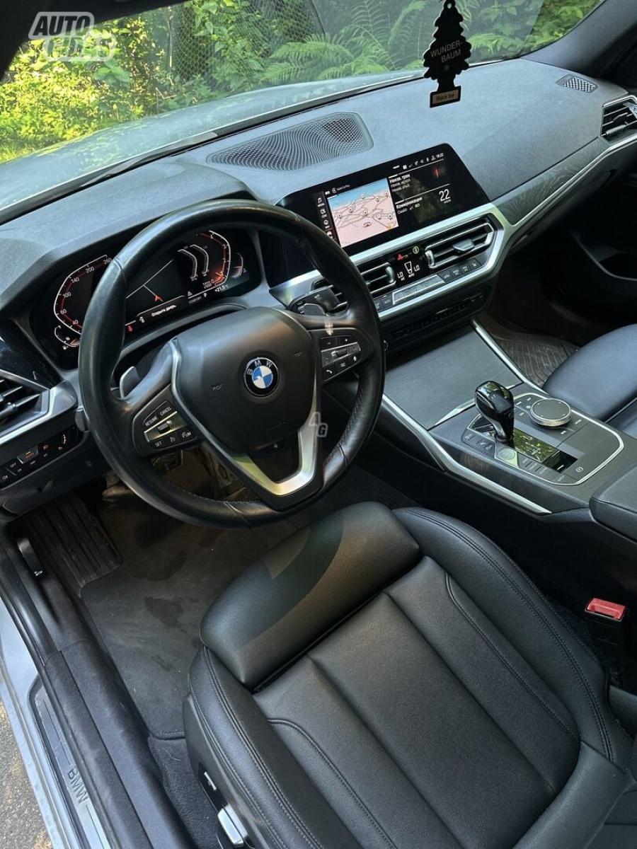 Grey BMW 330 2019 in Vilnius, with an engine capacity of 2.00 L and mileage of 110 thousand km for 24600 €, photo 11 on AUTOMOTO.COM.LV