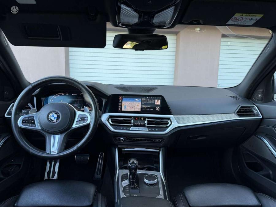 Grey BMW 330 2019 in Vilnius, with an engine capacity of 2.00 L and mileage of 85 thousand km for 27500 €, photo 18 on AUTOMOTO.COM.LV