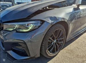 Grey BMW 330 2021 in Klaipeda, with an engine capacity of 2.00 L and mileage of 62 thousand km for 15400 €, photo 14 on AUTOMOTO.COM.LV
