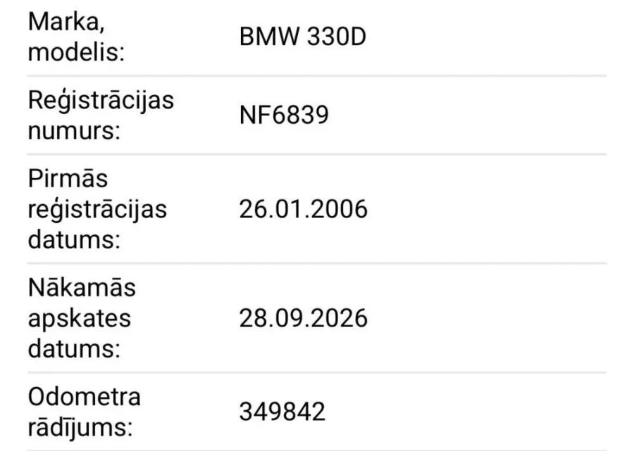 Pelēks BMW 330 2006 Rīga, ar dzinēja tilpumu 3.00 L un nobraukumu 350 tūkst. km par 3990 €, foto 32 vietnē AUTOMOTO.COM.LV