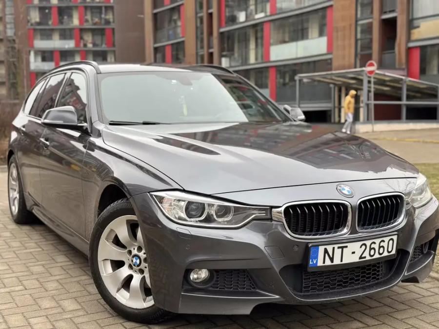 Grey BMW 330 2015 in Riga, with an engine capacity of 3.00 L and mileage of 307 thousand km for 9990 €, photo 1 on AUTOMOTO.COM.LV