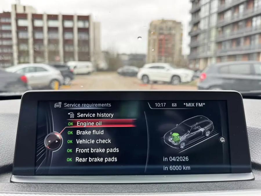 Grey BMW 330 2015 in Riga, with an engine capacity of 3.00 L and mileage of 307 thousand km for 9990 €, photo 21 on AUTOMOTO.COM.LV