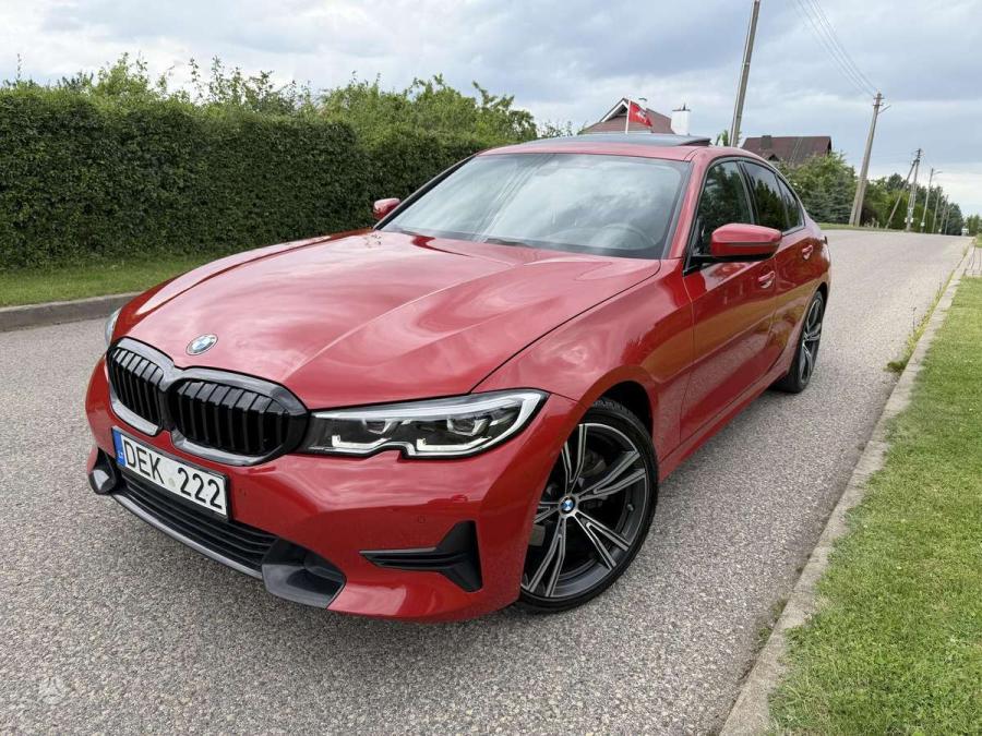 Sarkans BMW 330 2021 Viļņa, ar dzinēja tilpumu 2.00 L un nobraukumu 58 tūkst. km par 23450 €, foto 5 vietnē AUTOMOTO.COM.LV