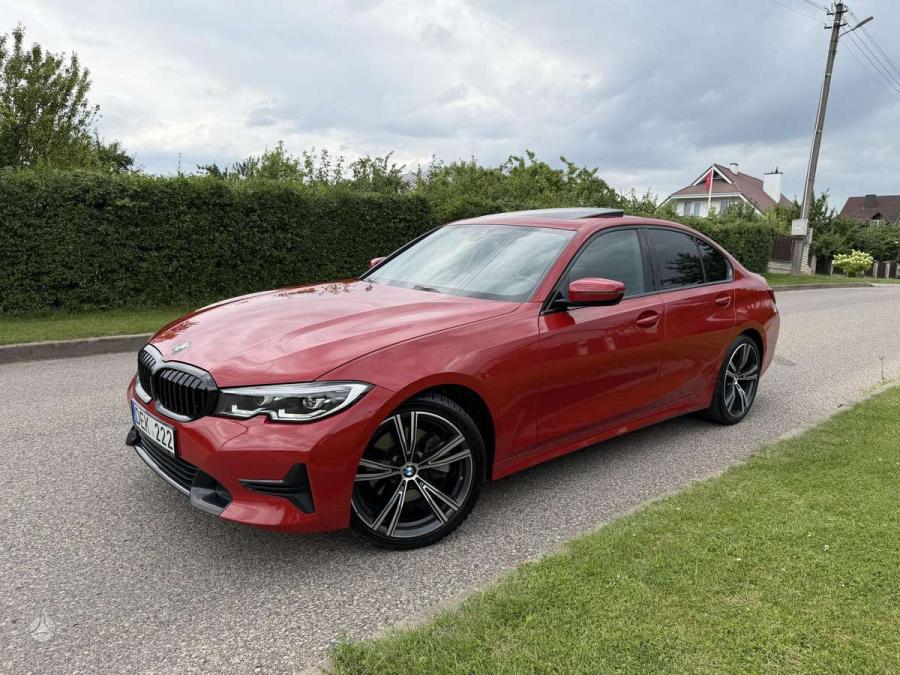 Sarkans BMW 330 2021 Viļņa, ar dzinēja tilpumu 2.00 L un nobraukumu 58 tūkst. km par 23450 €, foto 7 vietnē AUTOMOTO.COM.LV