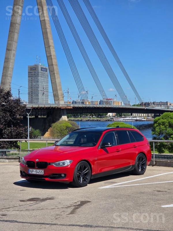 Red BMW 330 2014 in Riga, with an engine capacity of 3.00 L and mileage of 214 thousand km for 12000 €, photo 1 on AUTOMOTO.COM.LV