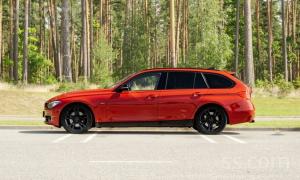 Red BMW 330 2014 in Riga, with an engine capacity of 3.00 L and mileage of 214 thousand km for 11590 €, photo 5 on AUTOMOTO.COM.LV